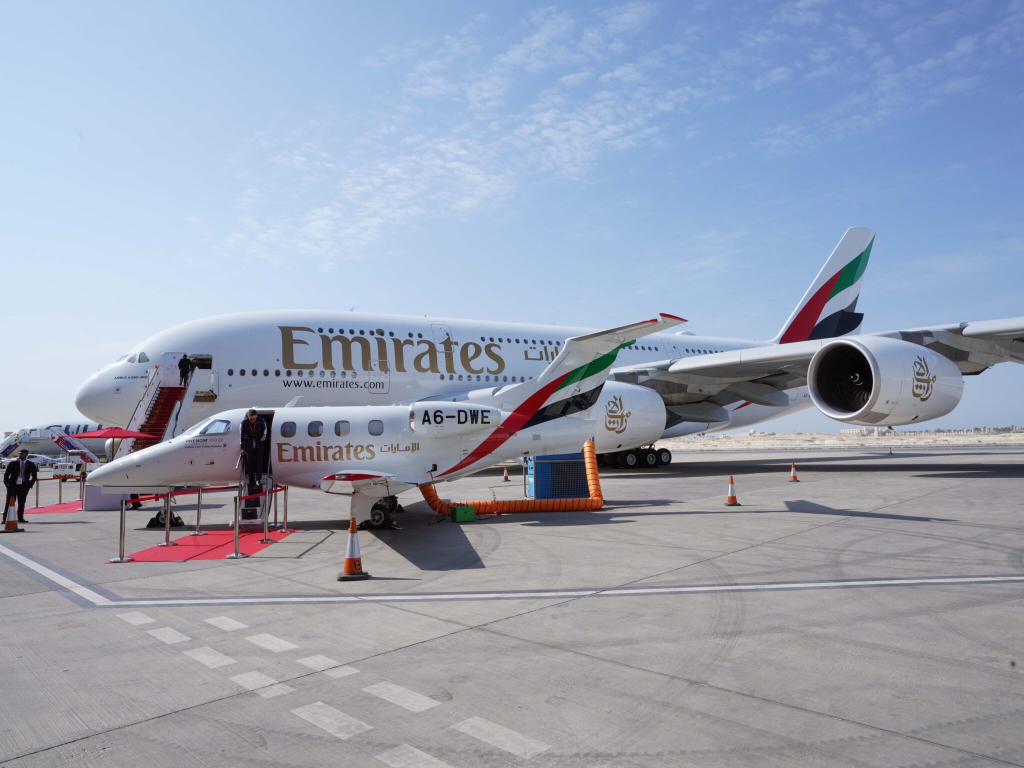Emirates A380 at the Bahrain Air Show