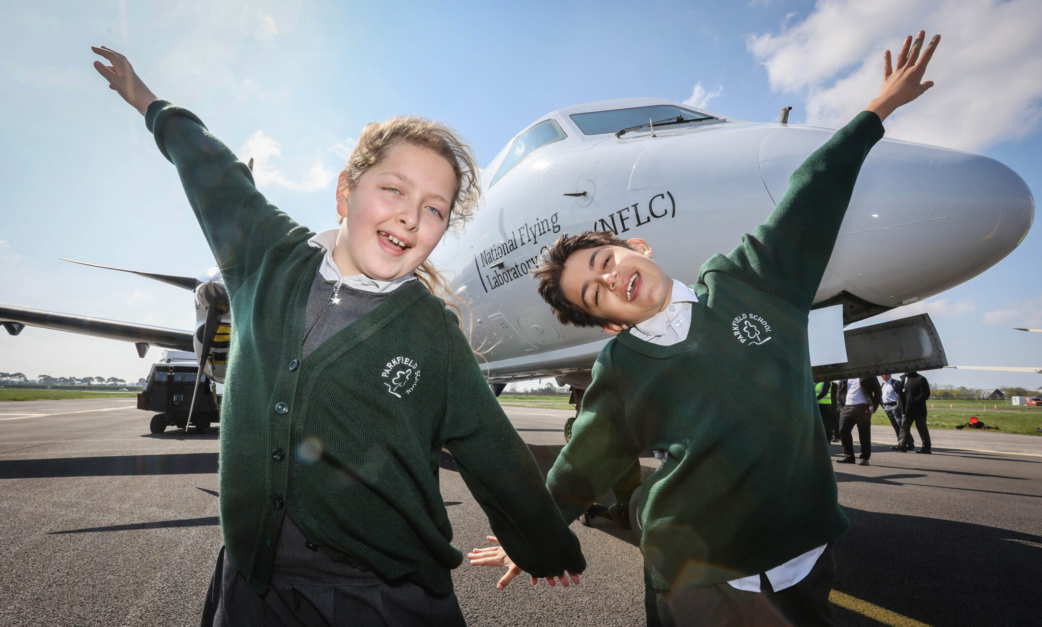 Students explore’ ‘flying classroom’ at Bournemouth Airport